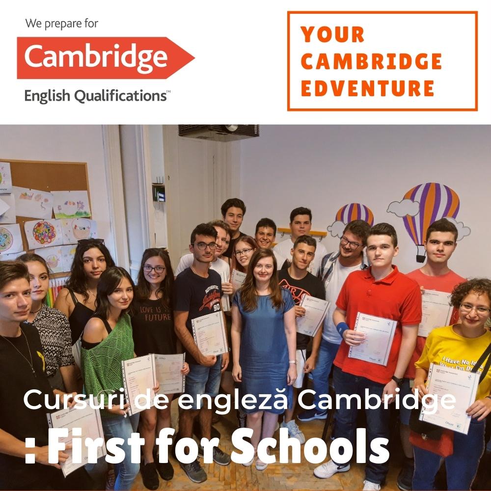 Curs de engleza Cambridge First for Schools (FCE) - EdVenture School