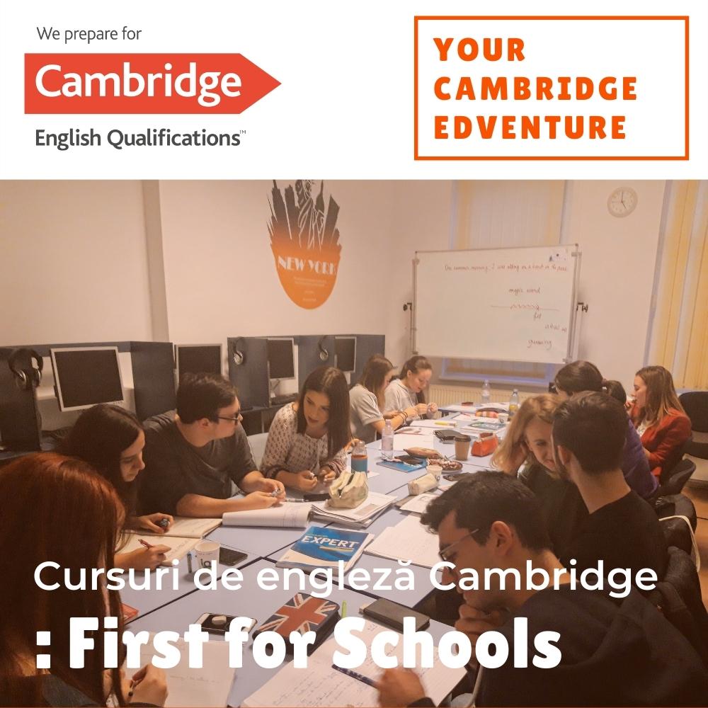 Curs de engleza Cambridge First for Schools (FCE) - EdVenture School